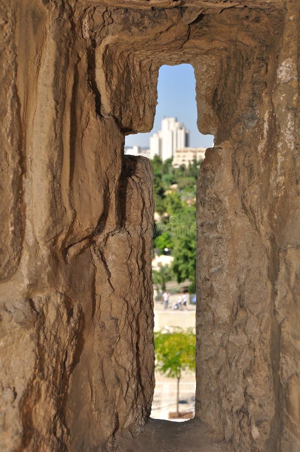 Wall embrasure. stock photo. Image of view, historic - 28393602