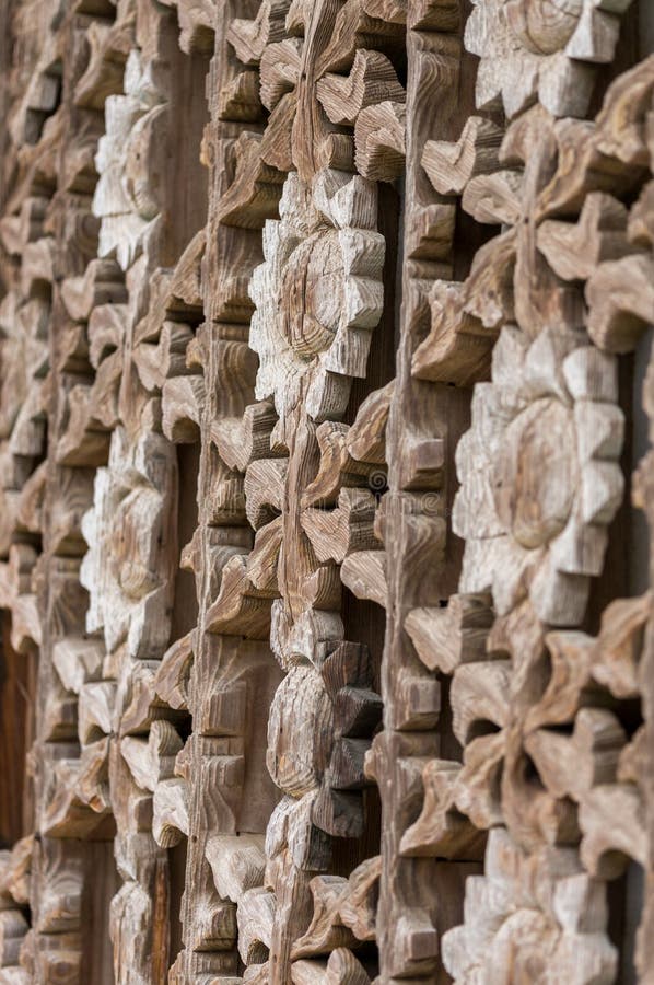 Wall engravings stock image. Image of oriental, flower - 41954185