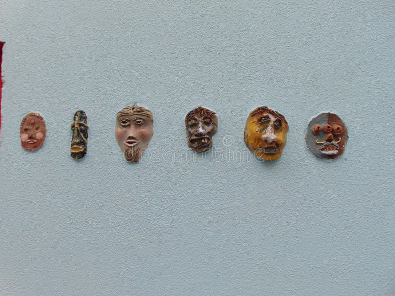 Wall of faces stock photo. Image of house, dutch, architectural - 42117404