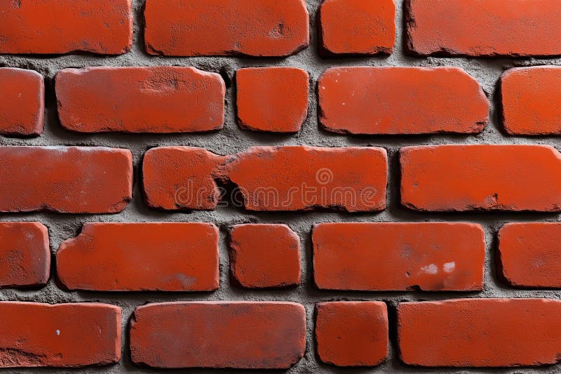 Rustic Red Brick Wall with Texture and Character in Urban Setting Stock ...