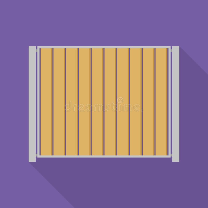 Wall Fence Icon, Flat Style Stock Vector - Illustration of estate ...
