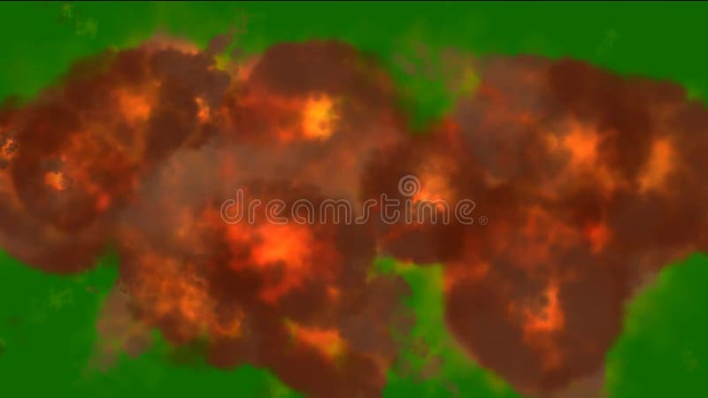 Fire Explosion with Green Screen Background Stock Video - Video of ...