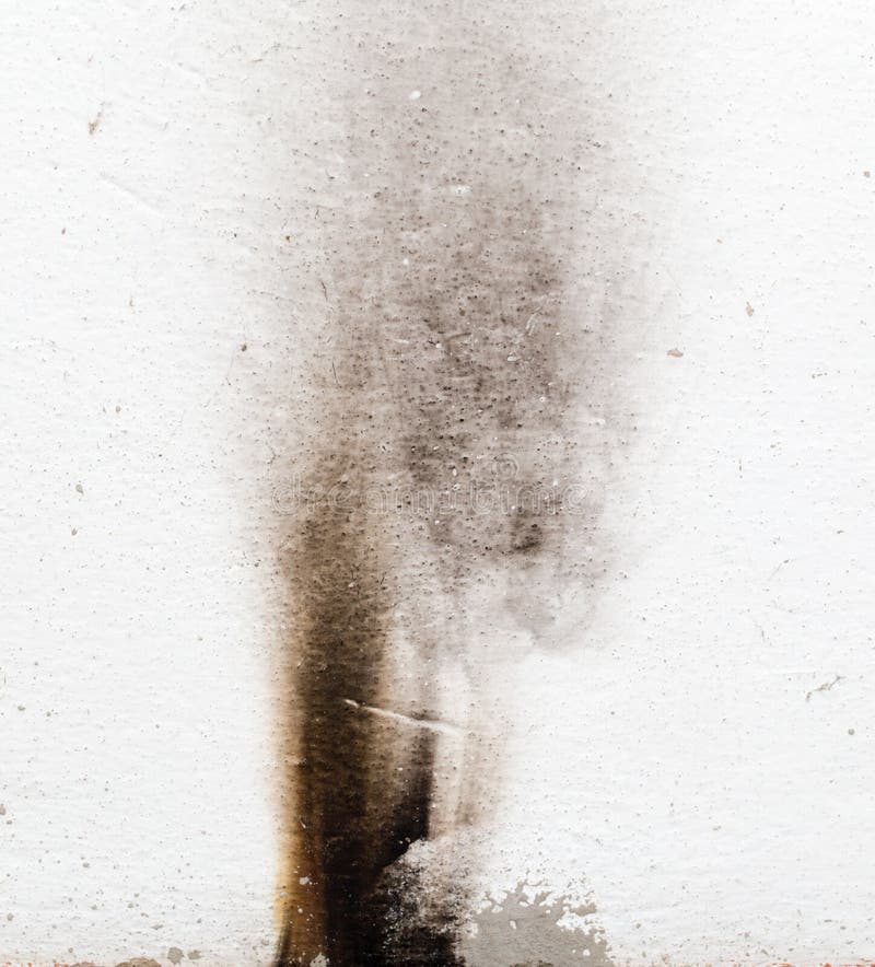 Wall after fire . stock image. Image of aging, grungy - 100523437