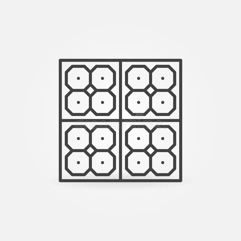 Tile Vector Outline Icons Set - Ceramic Tiles Linear Symbols Stock ...