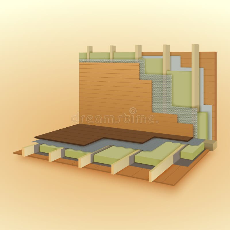 House with Siding Trim. Detailed Illustration. Stock Vector ...