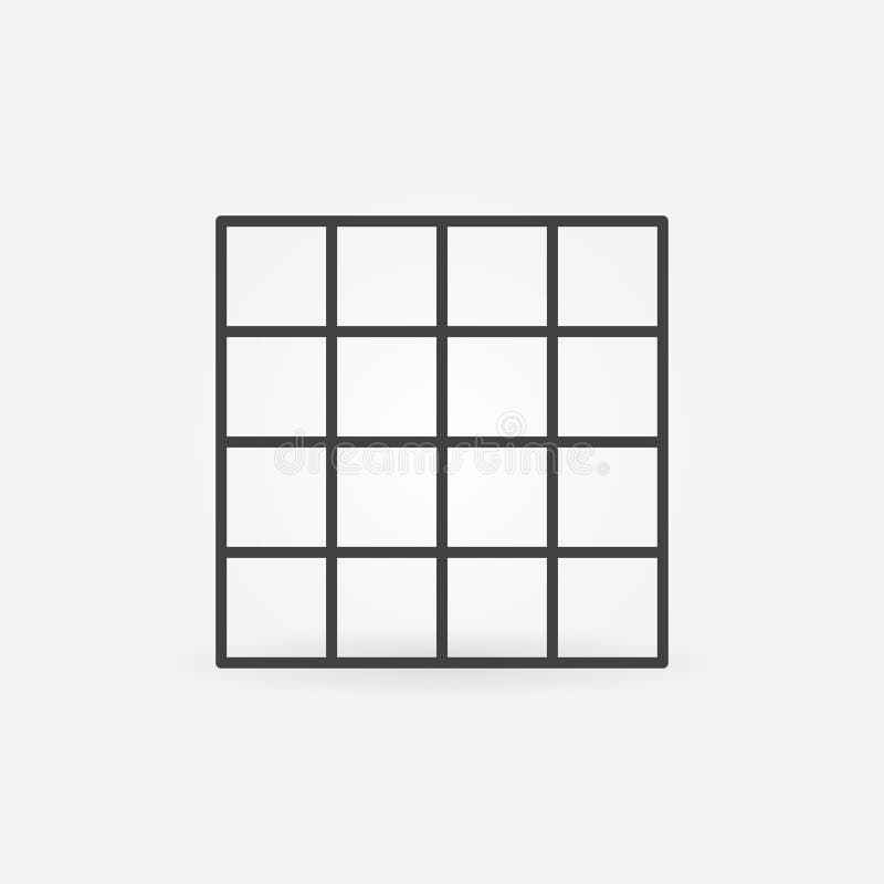 Wall of Floor Empty Tile Linear Vector Concept Icon Stock Vector ...