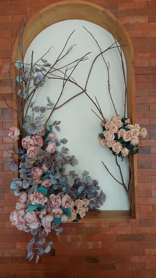 Wall Flower Decaration Window Rose Stock Image - Image of decaration ...