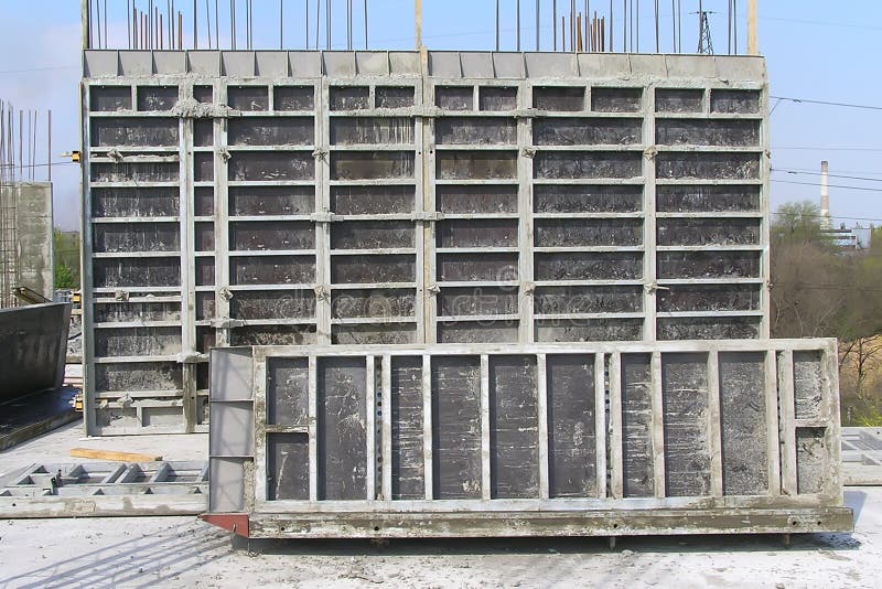 Wall formwork stock photo. Image of site, formwork, structure - 252218062