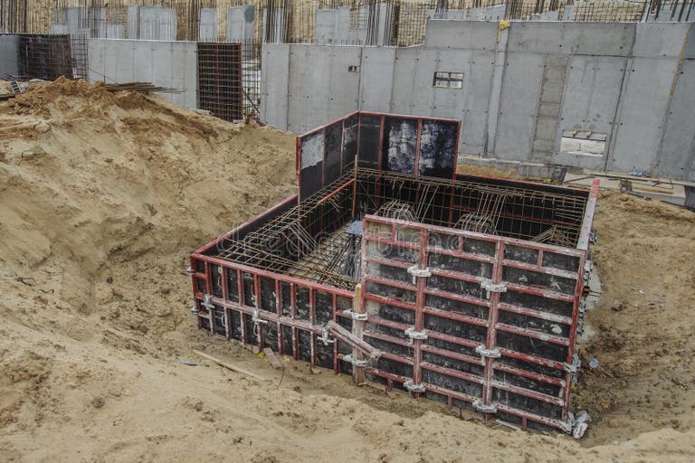Wall formwork stock photo. Image of formwork, corner - 252868364