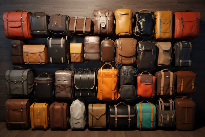 A Wall Full of Different Types of Bags. Perfect for Showcasing a ...