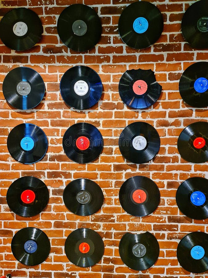 Wall full of vinyl records stock photo. Image of records - 254735458