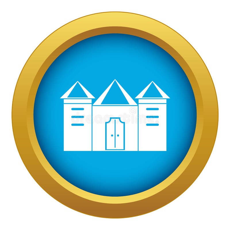 Wall and Gate of the Old Fortress Icon White Stock Vector ...