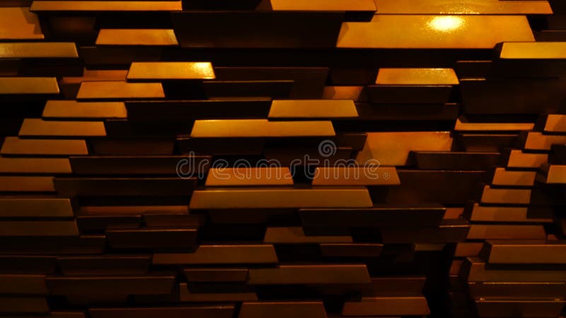 Wall with Gold Bars, Golden Wall with Bars and Shadows Stock Video ...