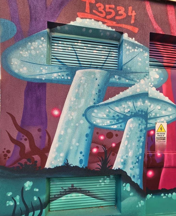 Wall Graffiti Texture on the Streets of Bucharest Editorial Stock Image ...