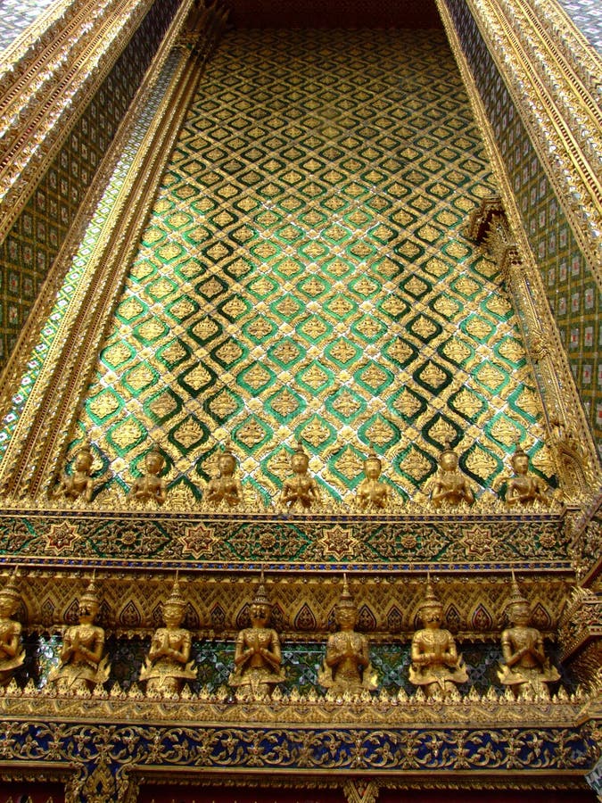 Wall of the Grand Palace, Bangkok, Thailand. Stock Photo - Image of ...