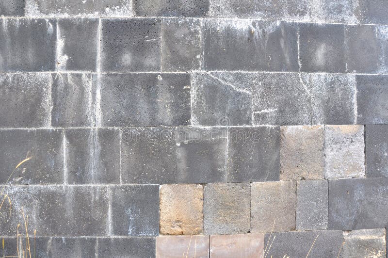 Wall of gray blocks stock image. Image of texture, rock - 106114273