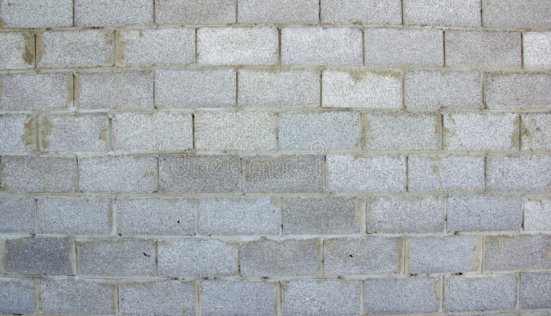 Wall of Gray Blocks Untreated Just Built Stock Image - Image of mason ...