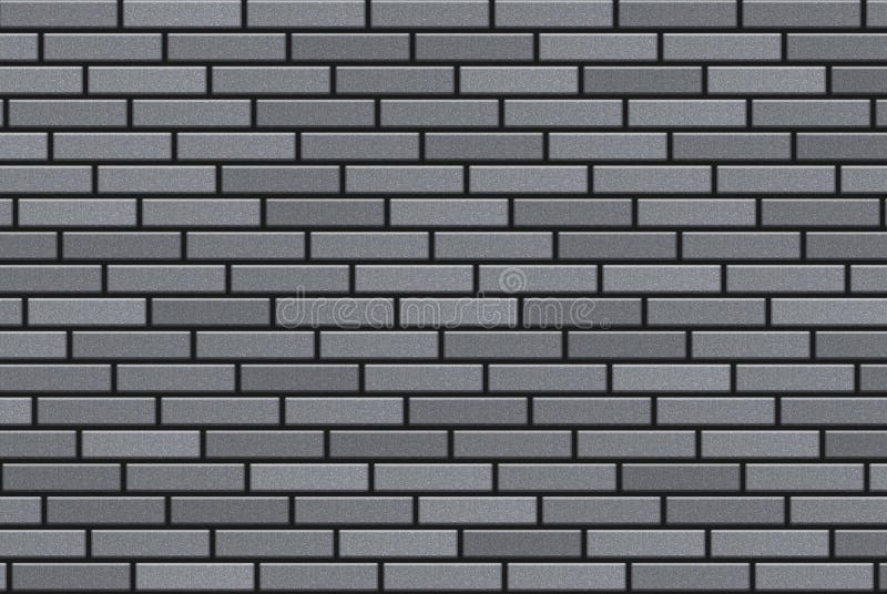 A Wall of Gray Brick and Dark Cement. Pattern of New Brickwork. Stock ...
