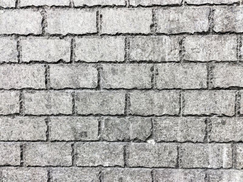 A Wall of Gray Horizontal Bricks on the Whole Background. Stone Modern ...