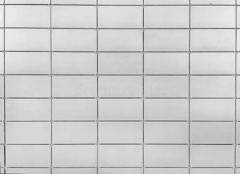 A Wall of Gray Tile, Background, Pattern, Modern Building Decoration ...