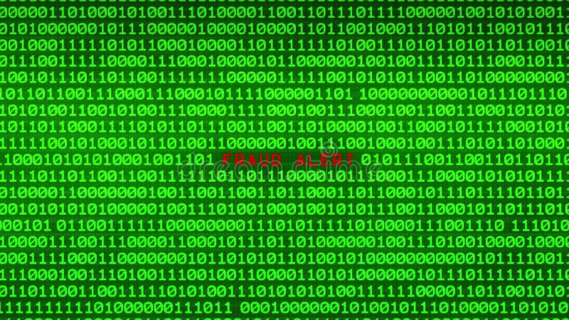 Wall Of Green Binary Code Revealing Fraud Alert Data Matrix Background Stock Footage Video Of