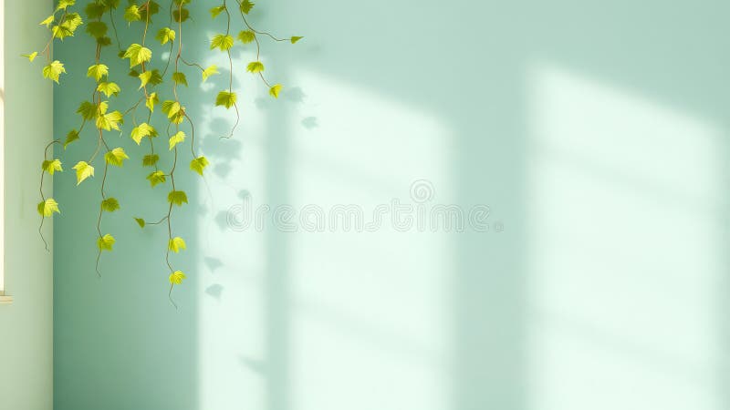 Wall with a Green Vine Growing on it Stock Photo - Image of leaf, style ...