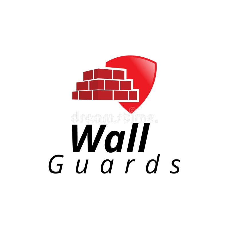 Wall Guards Logo Design Template. Stock Vector - Illustration of icon ...