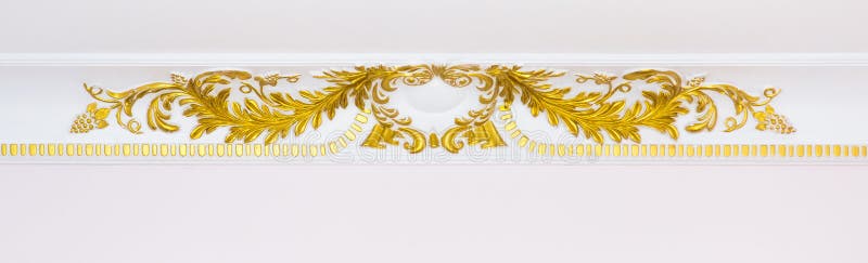Wall gypsum cornice stock photo. Image of ceiling, flower - 92884402
