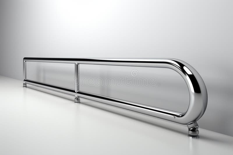 Wall Handrails on White Background Stock Illustration - Illustration of ...