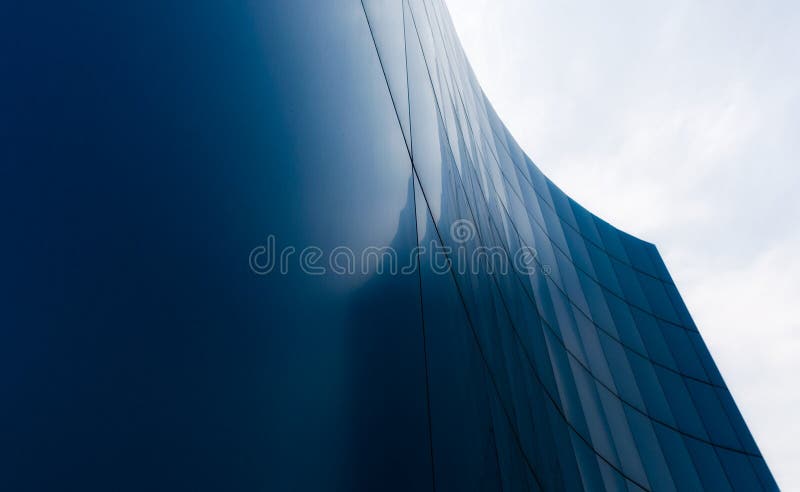 Wall of High Business Building Bottom View Stock Photo - Image of ...