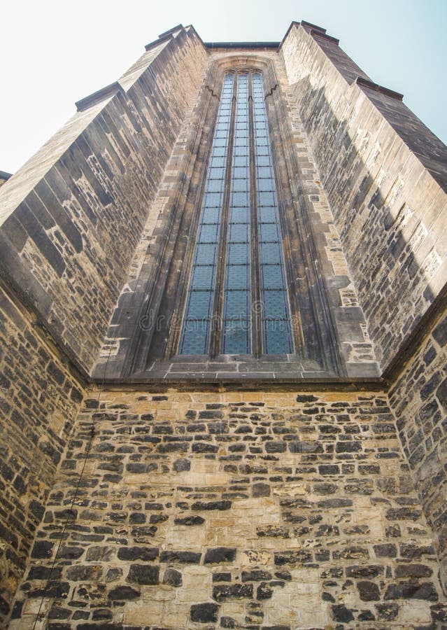 Wall with a high window stock image. Image of prague - 59594231