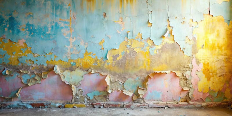 A Wall of History Peeling Paint Reveals Layers of Time and Color ...