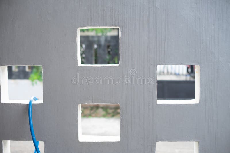 A Wall with a Hollow Design Stock Photo - Image of desktop, company ...