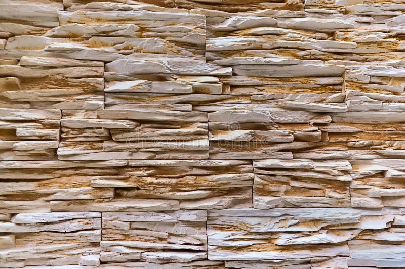 The Wall of Horizontal Long White Stone Stock Image - Image of ...