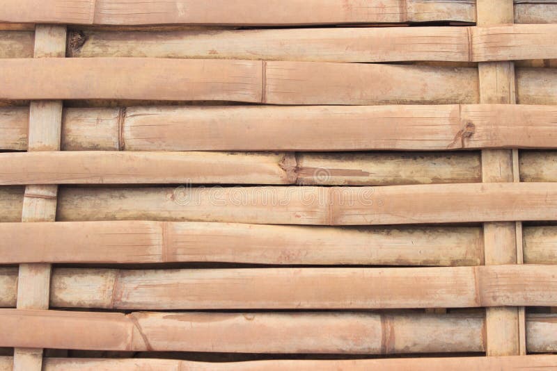 The Wall of the Hut is Made of Bamboo. Stock Photo - Image of pattern ...