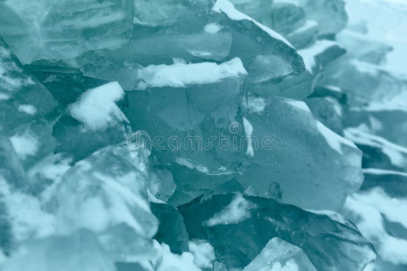 A Wall of Ice. Winter Landscape. Ice Blocks Stock Photo - Image of ...