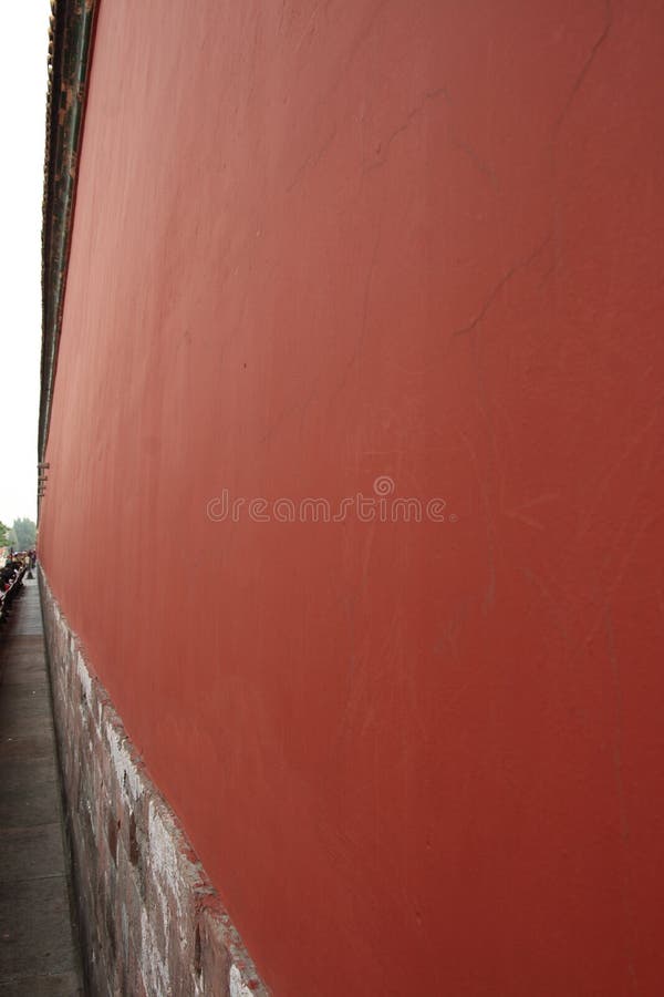 The Wall of the Imperial Palace in China Stock Image - Image of wall ...