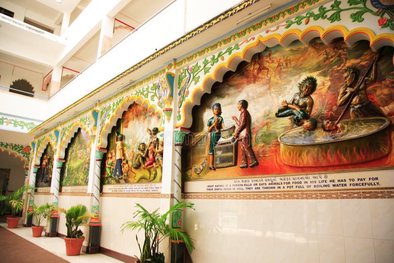 Wall of Indian Temple stock photo. Image of inside, faith - 4479746