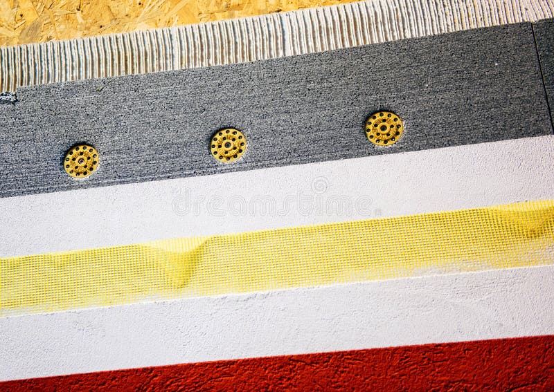 Wall Insulation Construction Layers To Impreove Energy Efficiency Stock ...