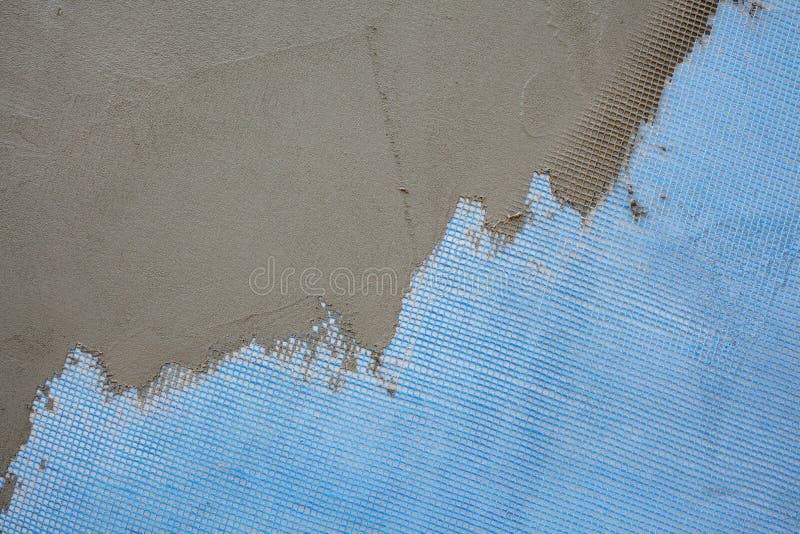 Wall Insulation, Mortar and Mesh Stock Photo - Image of pattern, build ...