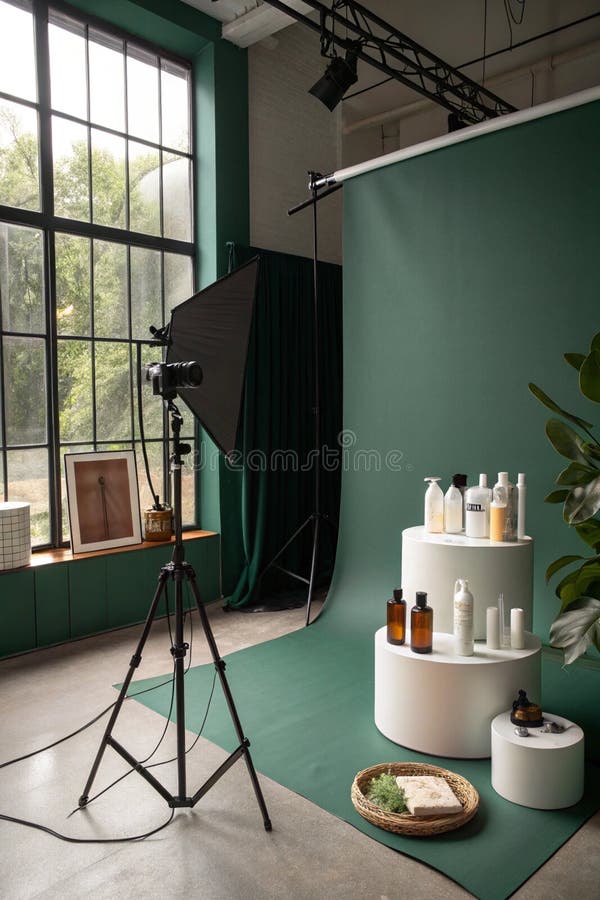 Wall Interior Background Studio with Shadow from Window Stock Image ...