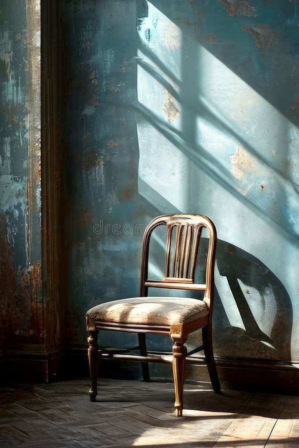 A Wall in the Interior of the Room with Chairs Stock Illustration ...