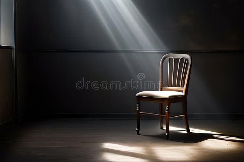 A Wall in the Interior of the Room with Chairs Stock Illustration ...