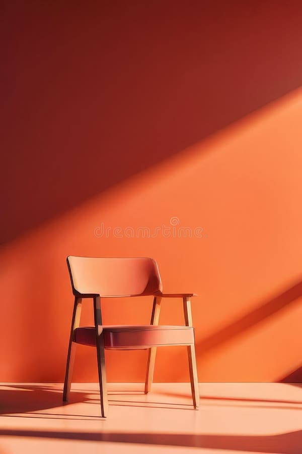 A Wall in the Interior of the Room with Chairs Stock Illustration ...
