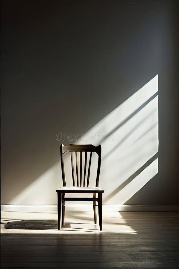 A Wall in the Interior of the Room with Chairs Stock Illustration ...