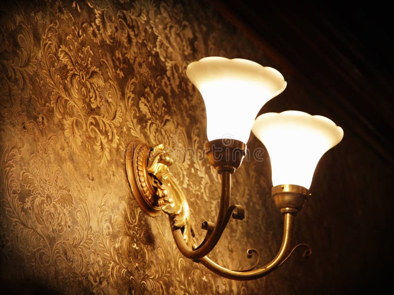 Wall lamp stock photo. Image of candle, design, decor - 8064172