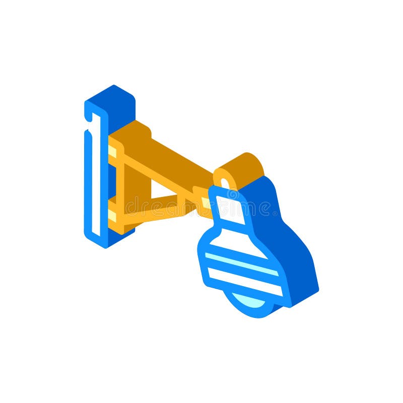 Wall Lamp Ceiling Isometric Icon Vector Illustration Stock Vector ...