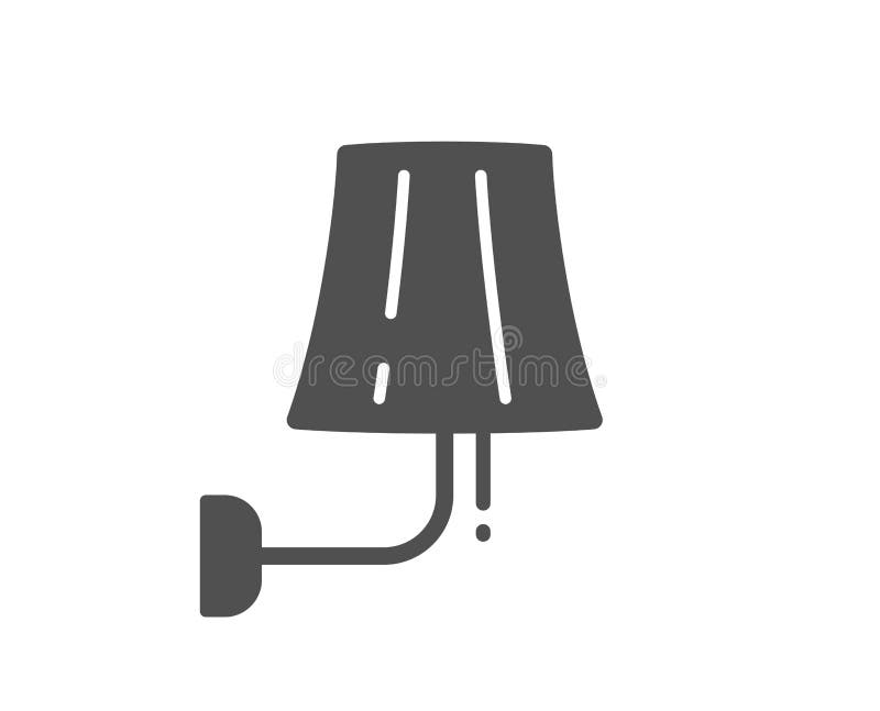 Wall Lamp Icon. Sconce Light Sign. Vector Stock Vector - Illustration ...