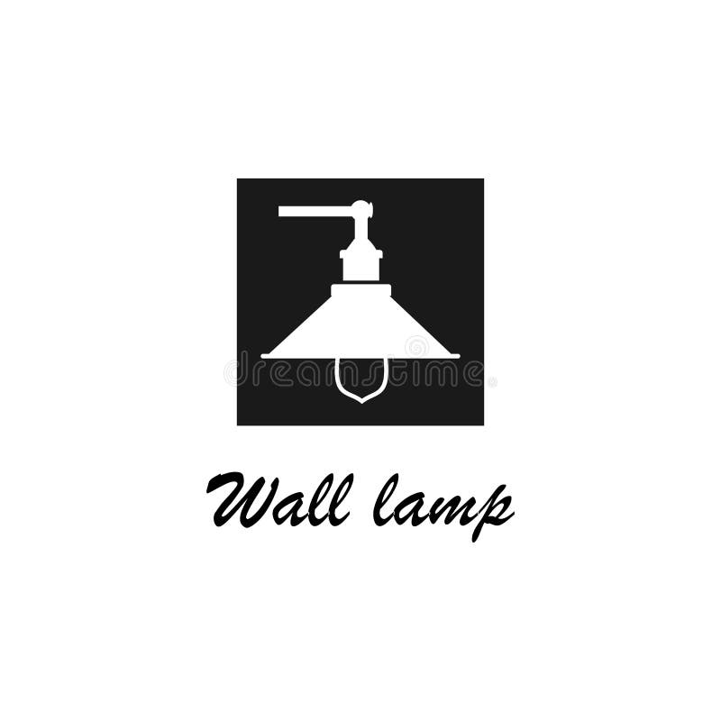 Wall Lamp Logo Template, Design Vector Icon Illustration Stock ...