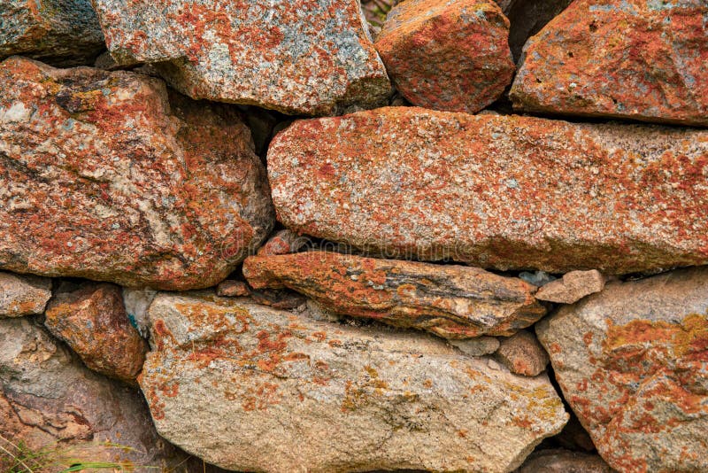 Rough Hewn Stone Forming a Wall Stock Image - Image of piled, texture ...